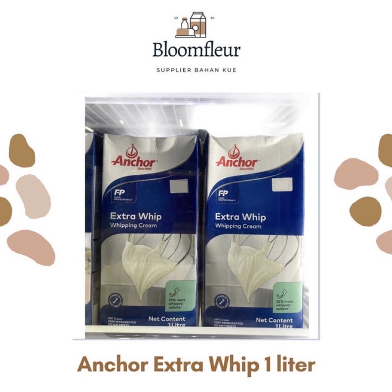 Jual PROMO Anchor Extra Whip 1 Liter | Shopee Indonesia