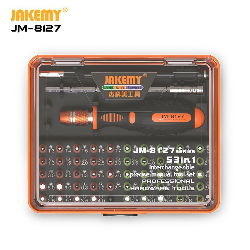 Jual JAKEMY OBENG SET HANDPHONE 53 IN 1 (JM-8127) | Shopee Indonesia
