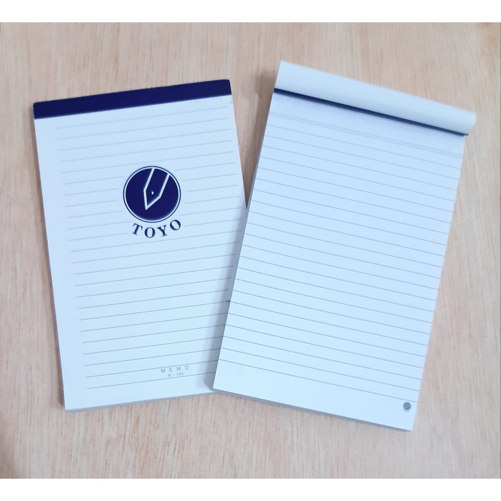 Jual BLOK NOTE MEMO GARIS M-105 A6 ISI 78 LEMBAR TOYO NOTEPAD BLOCK ...