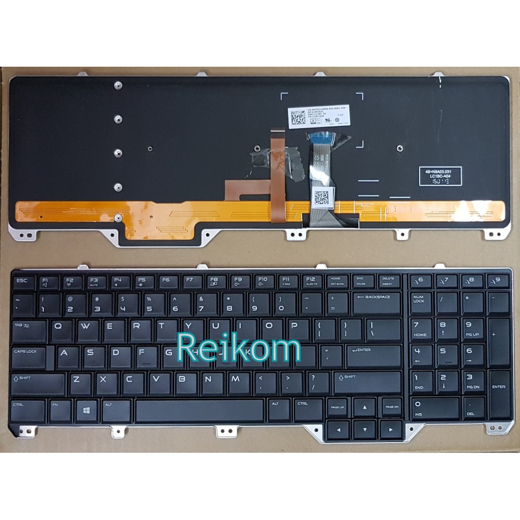 Jual Keyboard Laptop Notebook Keyboard Dell Alienware M17 R2 M17 R3 ...