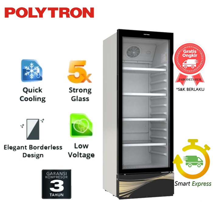 Jual SHOWCASE POLYTRON SCN237 / SCN 237 - (4 RAK / BORDERLESS) | Shopee ...