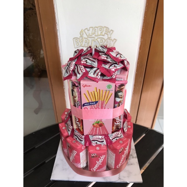 Jual Snack Tower / Tower kue snack Bogor/ snack coklat tower ulang ...