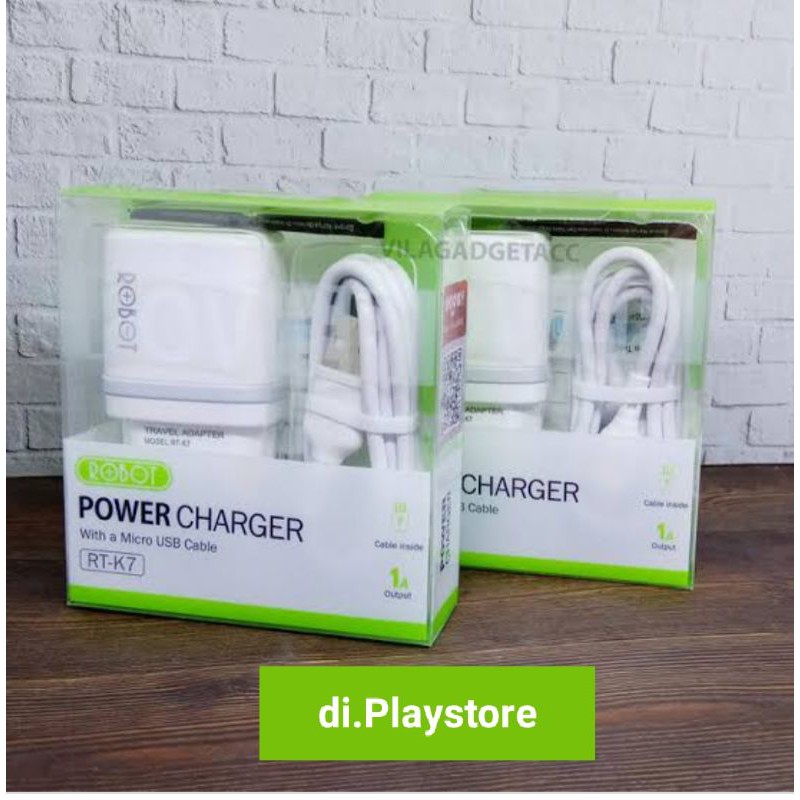 Jual Charger ROBOT RT-K7 Quick Charger 5V RT-K7 | Shopee Indonesia