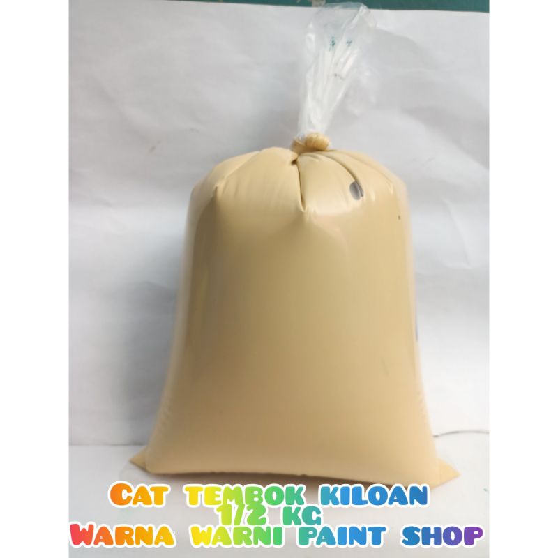 Jual CAT TEMBOK/CAT KILOAN/CAT DINDING/CAT CREAM 400GRAM | Shopee Indonesia