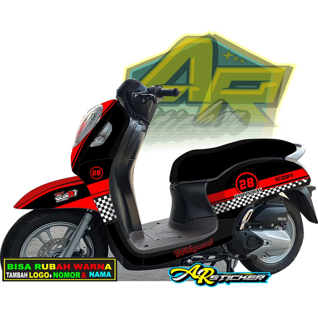 Jual Decal scoopy 2021 / STIKER SCOOPY 2021 / Decal Scoopy full body ...