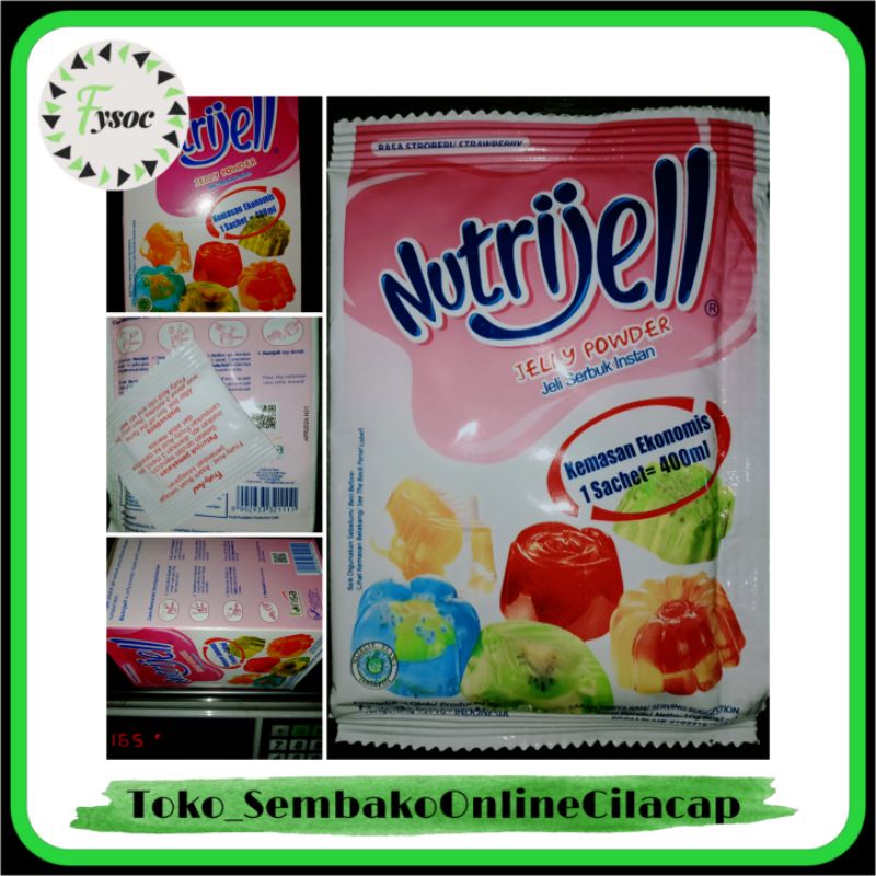 Jual NUTRIJELL STRAWBERRY ANGGUR LECI LEMON JAMBU CINCAU PLAIN 5GR ...