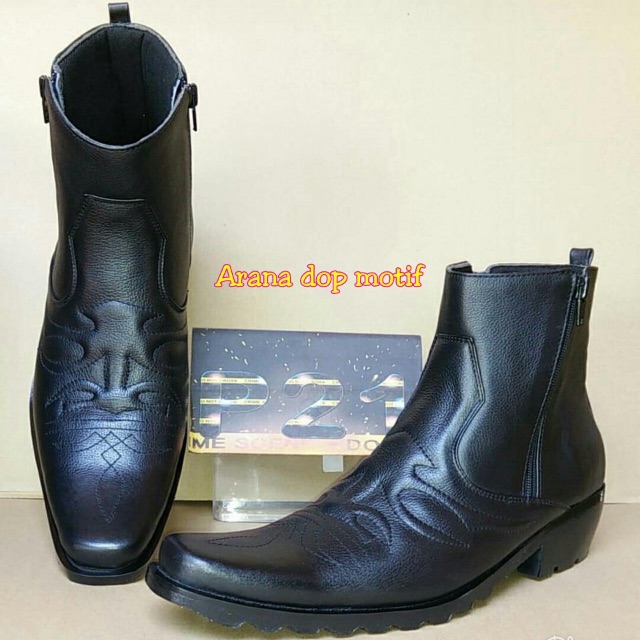 Jual sepatu dinas ceko arana dof motif merk P21 | Shopee Indonesia