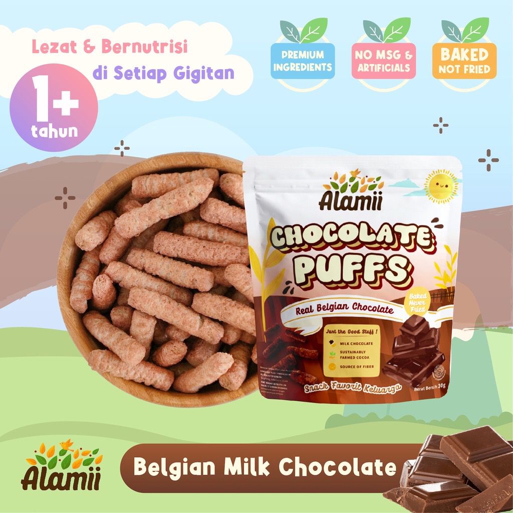 Jual ALAMII REAL BELGIAN CHOCOLATE PUFFS - 30G | Shopee Indonesia