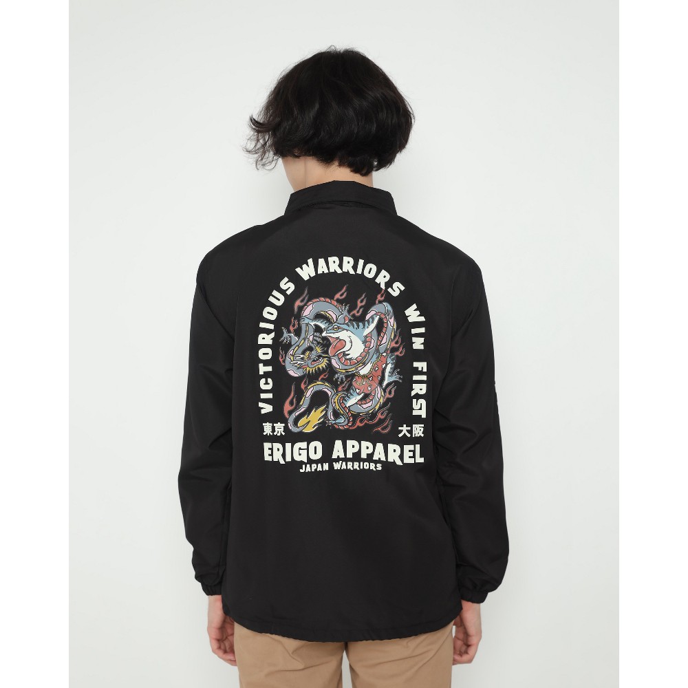 Jual Erigo Coach Jacket Idaina Kaeru Black | Shopee Indonesia