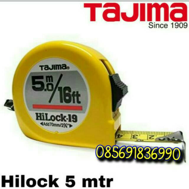 Jual TAJIMA Meteran Roll Measuring Tape Panjang 5 Meter | Shopee Indonesia
