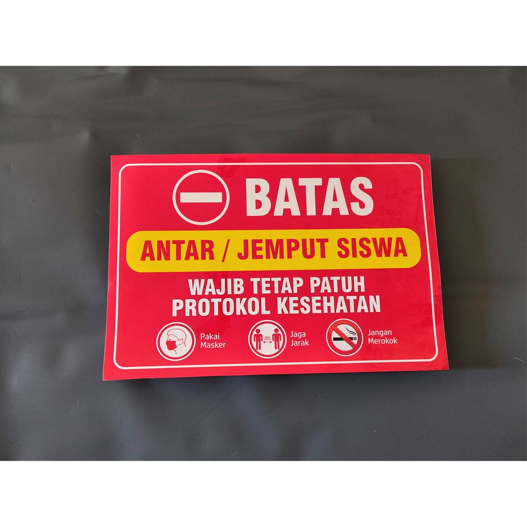 Jual Stiker Batas Antar/Jemput Siswa Sekolah |Stiker Vinyl Batas Antar ...