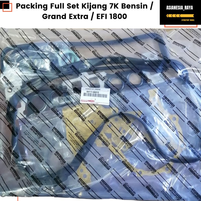 Jual Gasket Full Set / Packing Full Set Kijang Kapsul 7K Bensin Grand Extra / EFI 1800 | Shopee ...