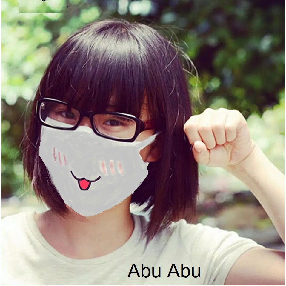 Jual Masker Kain Emoticon Kawaii Reuseable Breathable Penutup Mulut ...