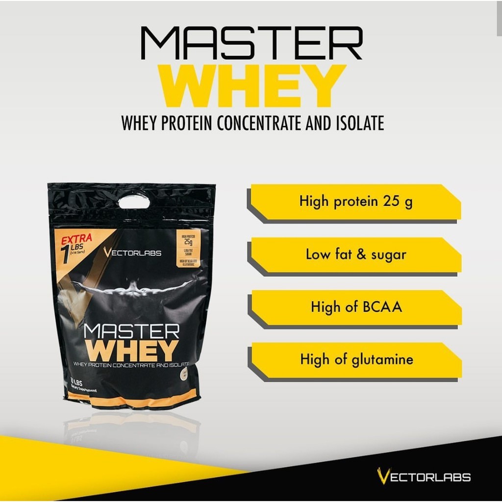 Jual MASTER WHEY Vectorlabs 11 lbs - Whey Protein Suplemen Fitness ...