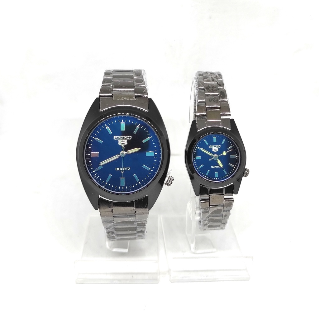 Jual Jam Tangan Pria Wanita Saiko 5 Rantai Steel | Shopee Indonesia