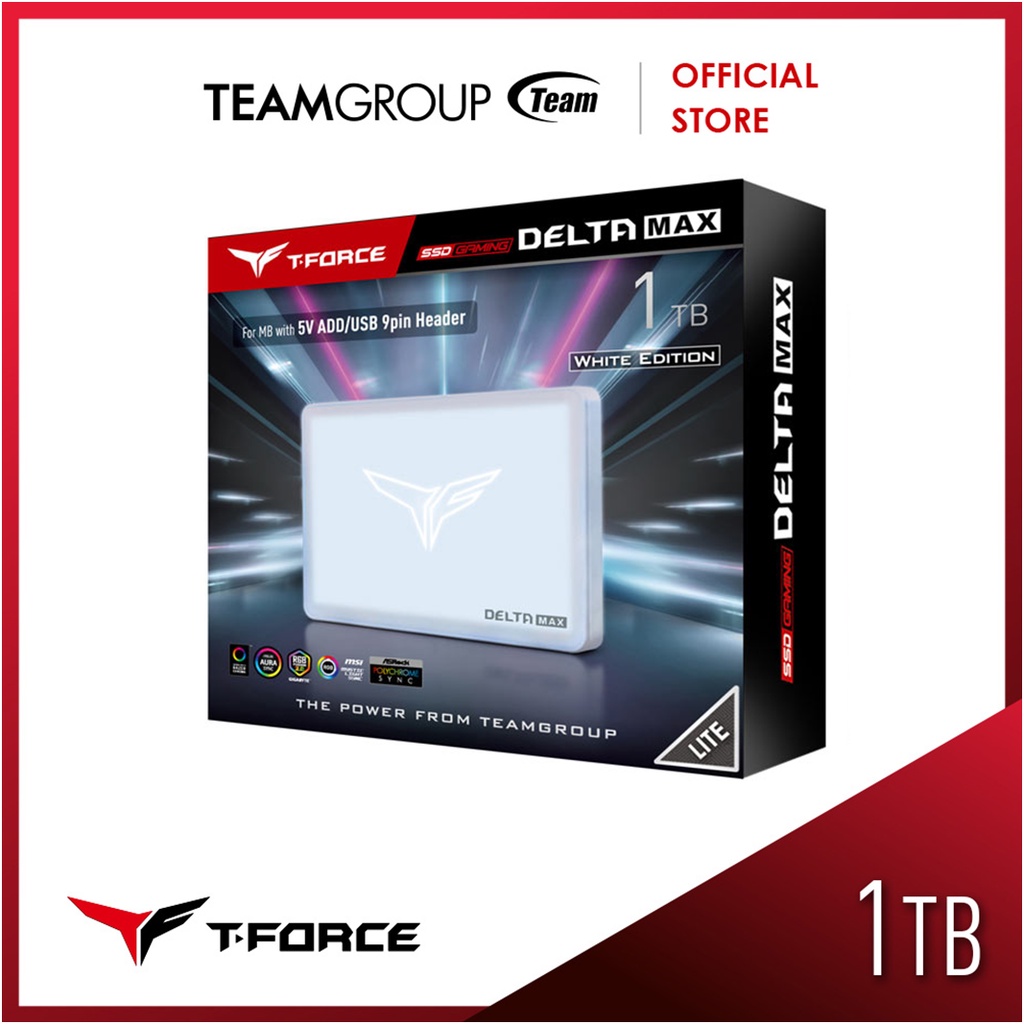Jual T-FORCE DELTA MAX ARGB SSD 1TB ( 1000GB ) Black / White - LITE 1TB ...