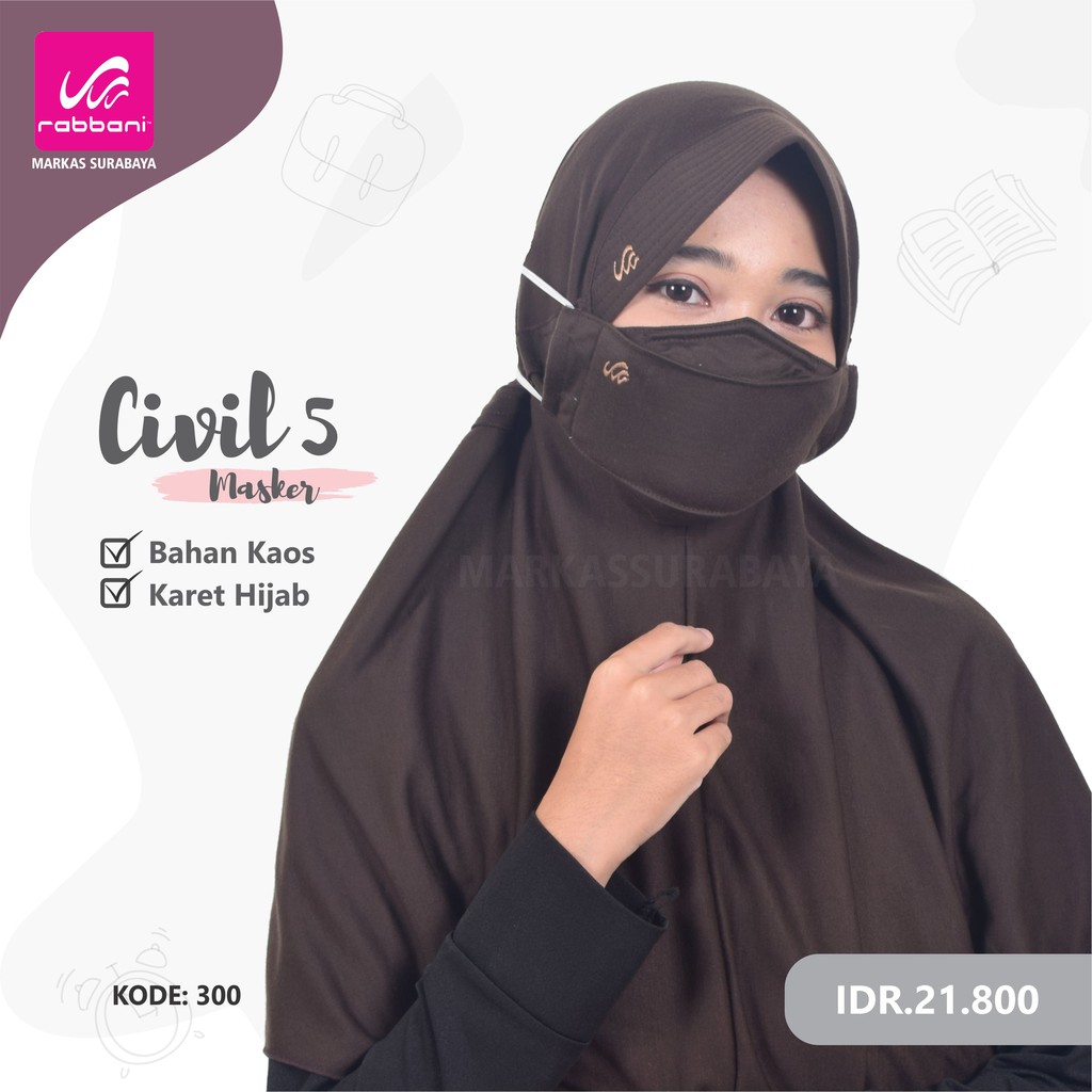 Jual MASKERA CIVIL 5 RABBANI (SEKOLAH) | Shopee Indonesia