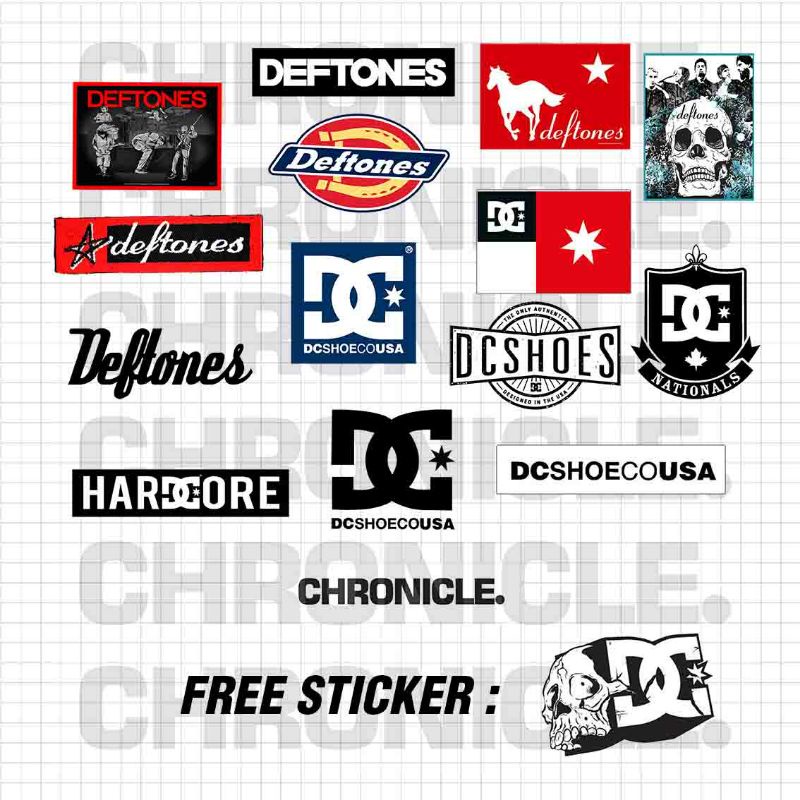 Jual STICKER VINYL DEFTONES X DC SHOES CO | Shopee Indonesia