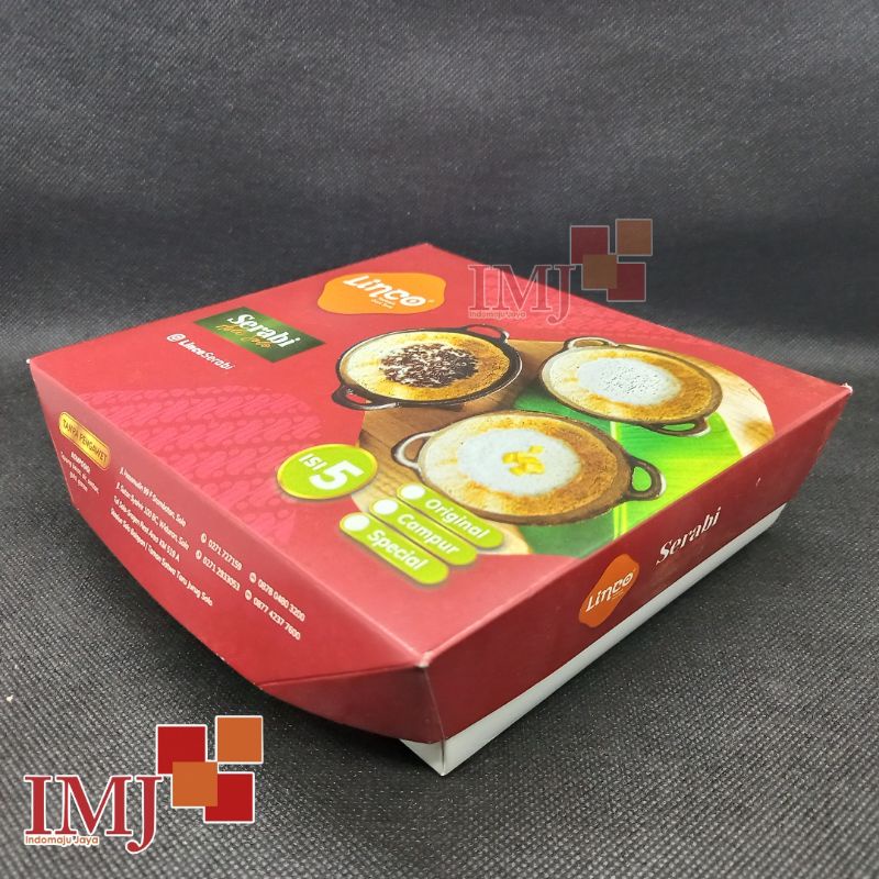 Jual PAPER LUNCH BOX SQUARE CUSTOM BOX SERABI CUSTOM BOX KUE CUSTOM ...