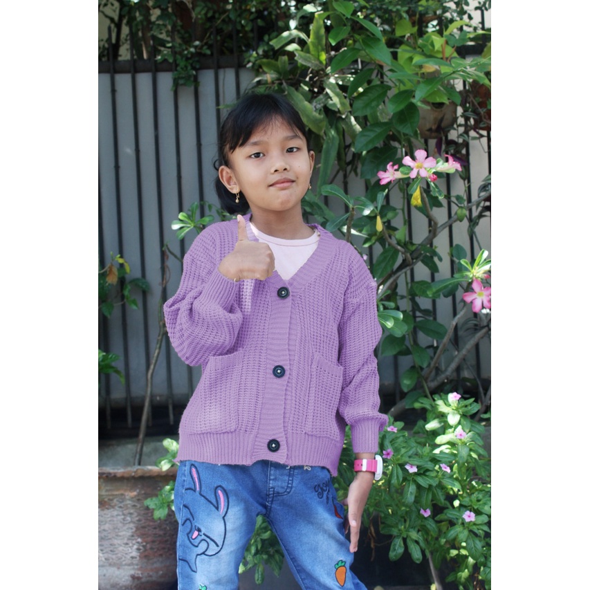 Jual Sweater Cardigan Rajut Anak Usia 2-12 tahun / Pakaian Rajut anak ...
