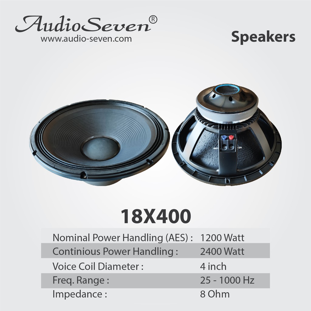 Jual speaker audioseven 18X400 18in ( bukan RCF , ACR array ) | Shopee ...