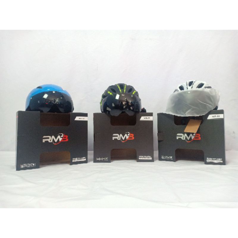 Jual TERMURAH!! HELM SEPEDA RMB WITH MAGNETIC WINDPROFF | Shopee Indonesia