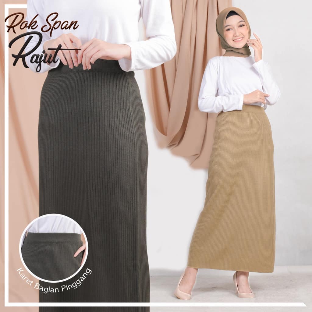 Jual ROK SPAN RAJUT | Shopee Indonesia