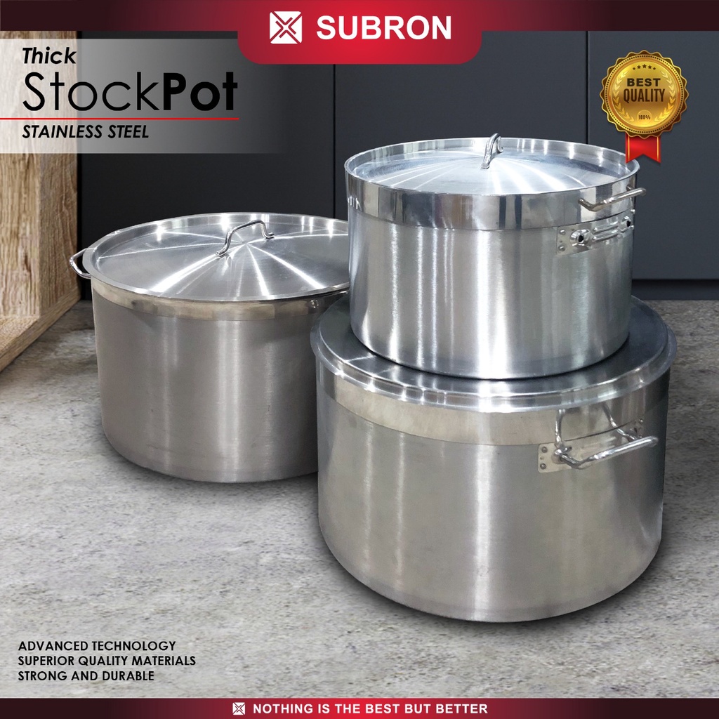 Jual SUBRON Panci Besar Super Tebal Stok Pot 55cm 60cm Sup Soup Masak ...
