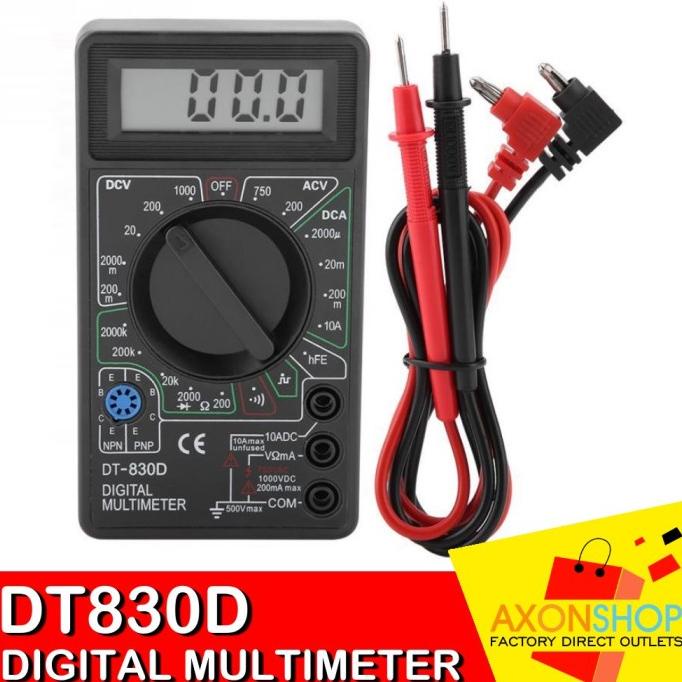 Jual Multimeter Saku Dt830D Multitester Buzzer Digital Avo Meter Murah ...