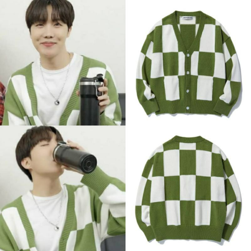 Jual CARDIGAN BTS rajut oversize korea | Shopee Indonesia