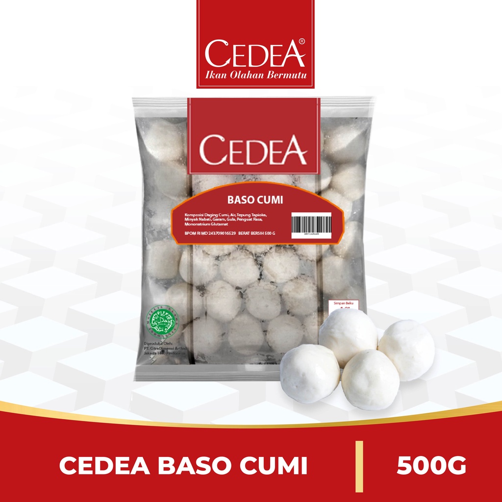 Jual CEDEA Baso Cumi [500g] / Bakso Cumi / Squid Meatballs | Shopee ...