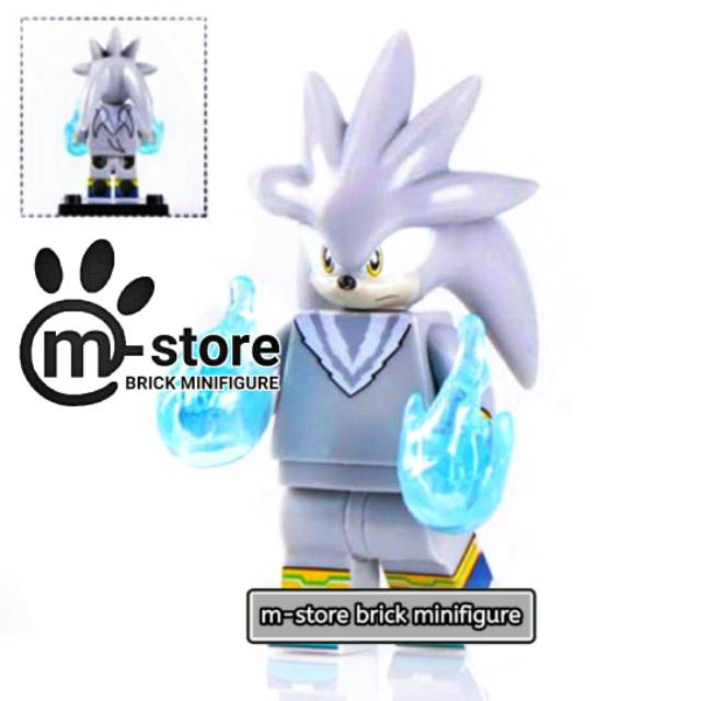 Jual brick sonic the hedgehog silver mini toy figure | Shopee Indonesia