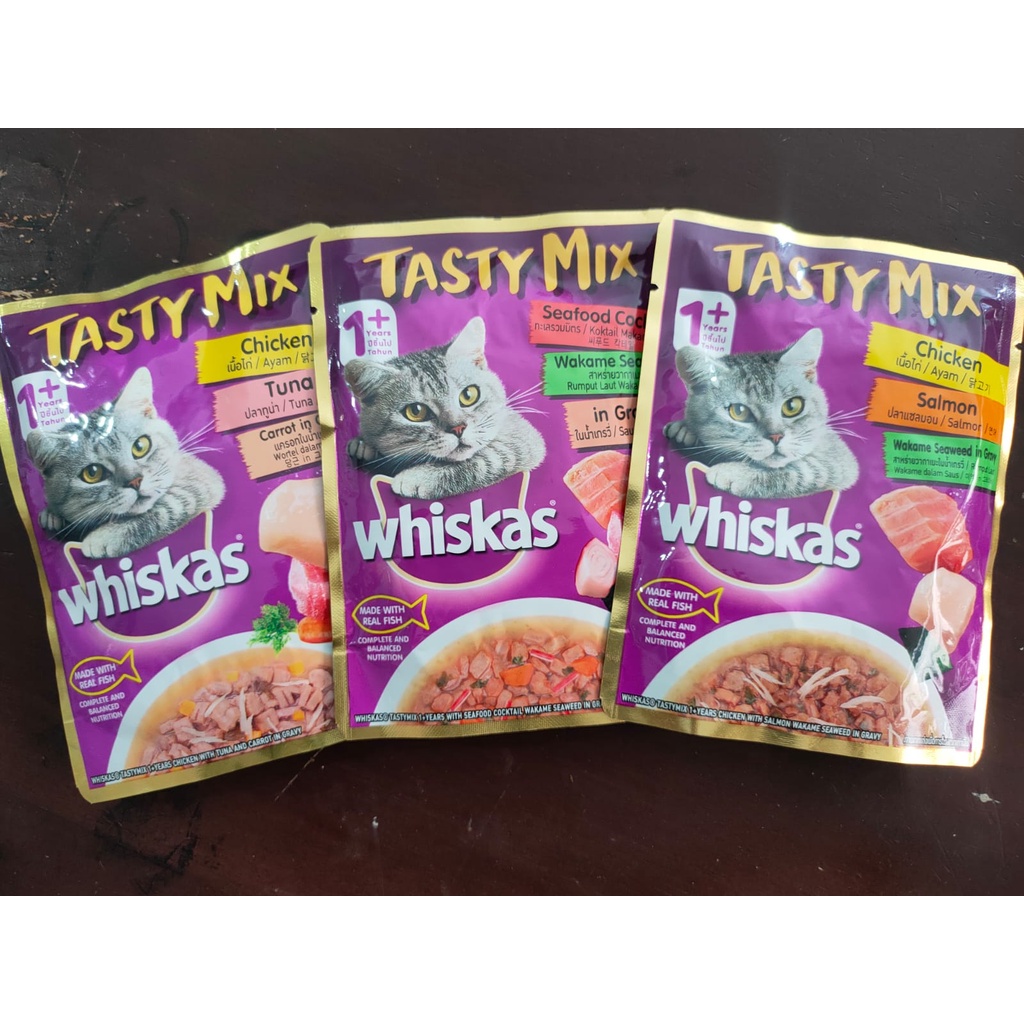 Jual Whiskas Tasty Mix Pouch 70gr | Shopee Indonesia