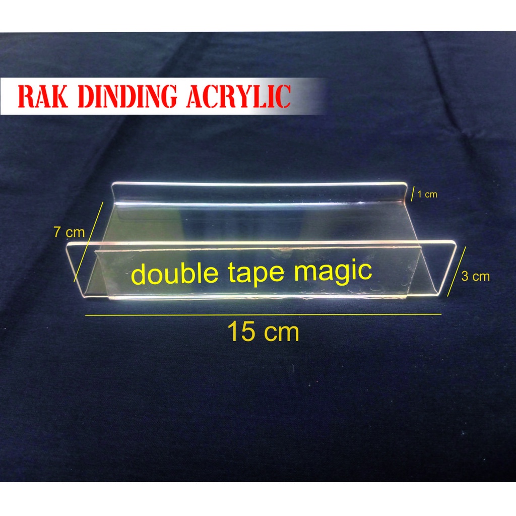 Jual Rak dinding Akrilik / Ambalan akrilik tempel dinding | Shopee ...