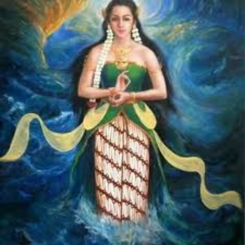 Jual lukisan cetak nyi roro kidul plus bingkai ukuran 65x45 cm | Shopee ...