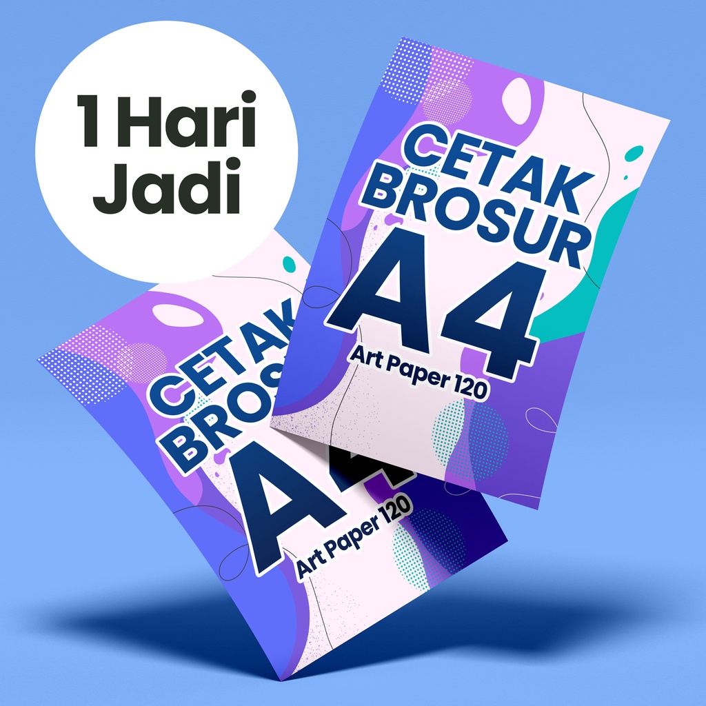 Jual Cetak Brosur A4 2 sisi Art Paper 120 | Shopee Indonesia