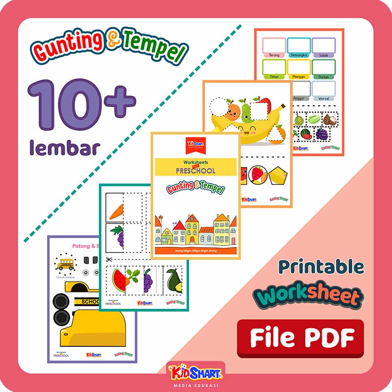 Jual Printable PDF Worksheet Anak PAUD TK | Shopee Indonesia