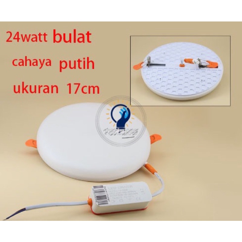 Jual Lampu LED Downlight panel outbow bulat kotak plafon frameless ...
