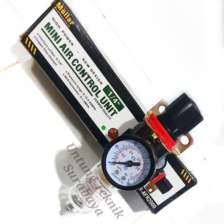 Jual MOLLAR Mini Air Filter Regulator Single - Filter udara kompresor 1 ...