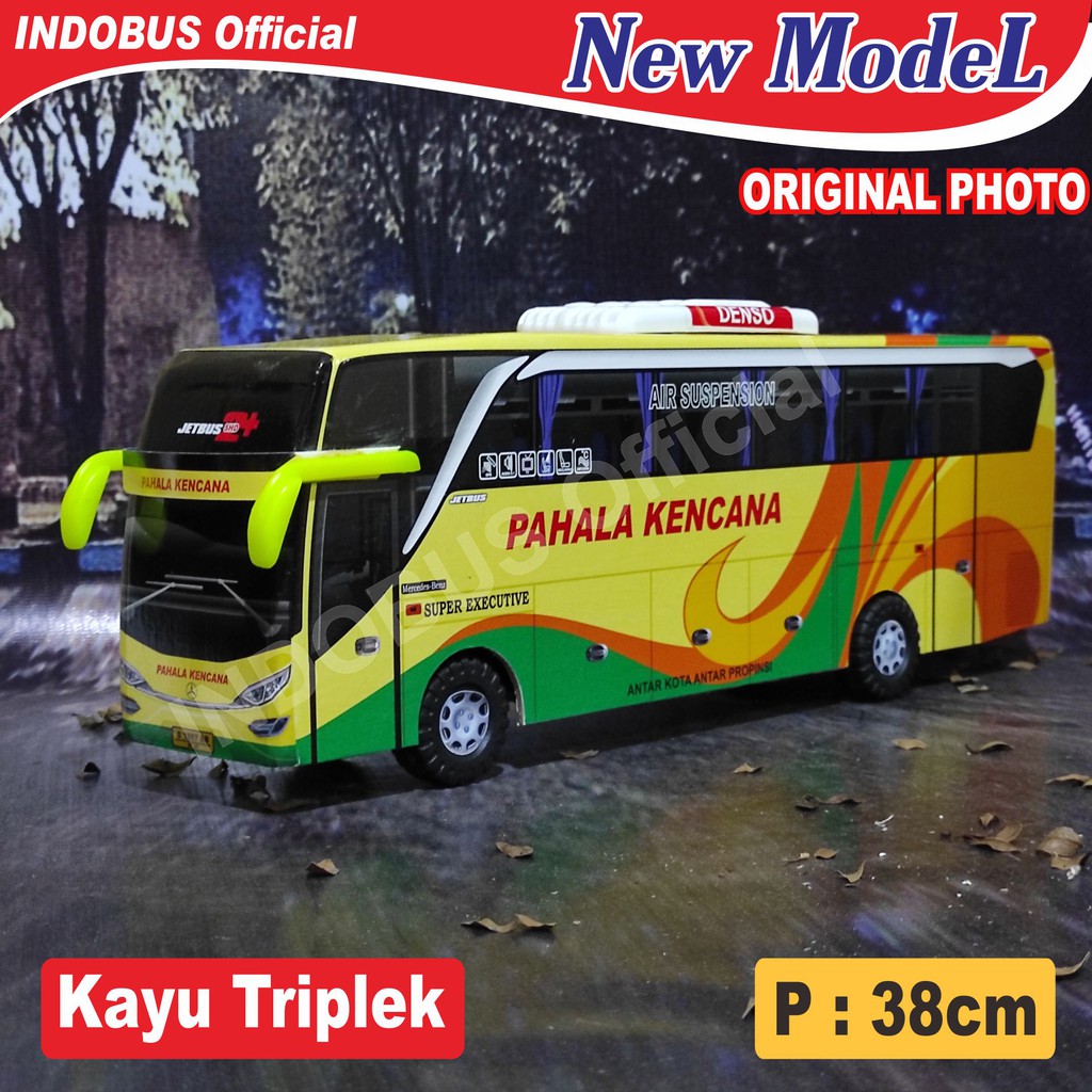 Jual INDOBUS Miniatur Bus Bis Pahala Kencana Kuning | Shopee Indonesia