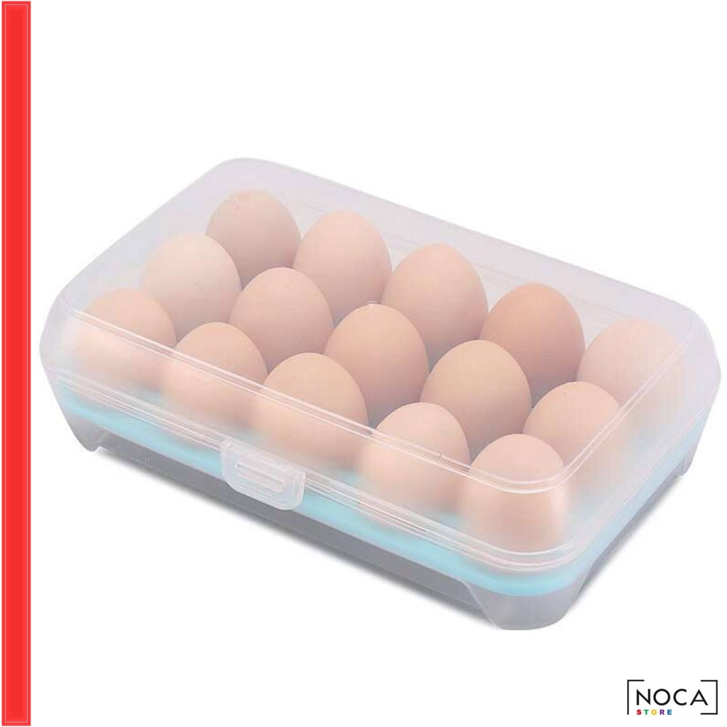 Jual Box Telur 15 Sekat Egg Organizer - Kotak Wadah Tempat Telor Rapi ...