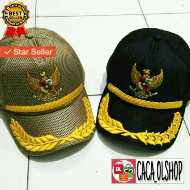 Jual Topi Lurah/Kepala Desa/Camat/Walikota/Bupati/Logo/Lambang Garuda R ...
