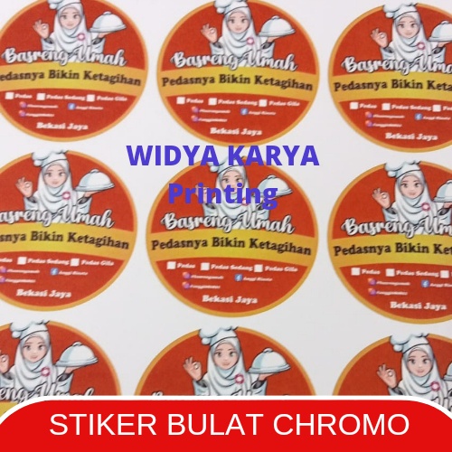 Jual CETAK STIKER CROMO / STIKER LABEL MAKANAN CUSTOM | Shopee Indonesia Jual CETAK STIKER CROMO / STIKER LABEL MAKANAN CUSTOM | Shopee Indonesia