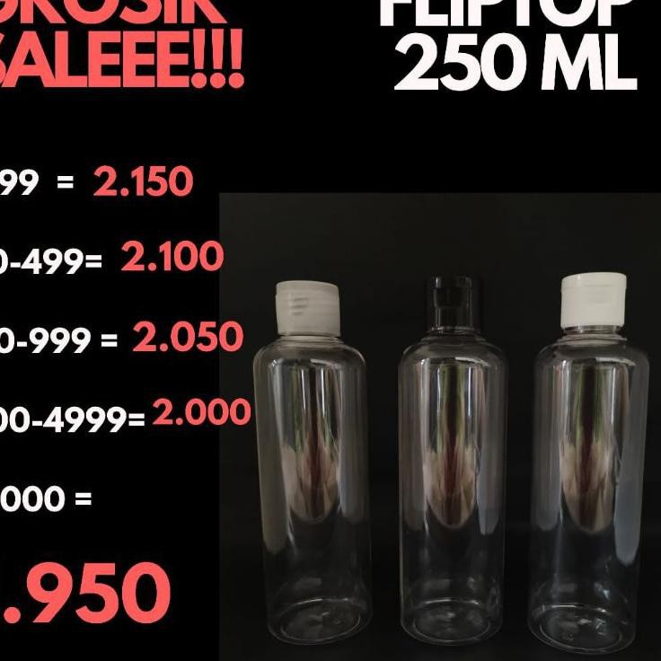 Jual TERTINGGI Botol FlipTop 250ml | Shopee Indonesia