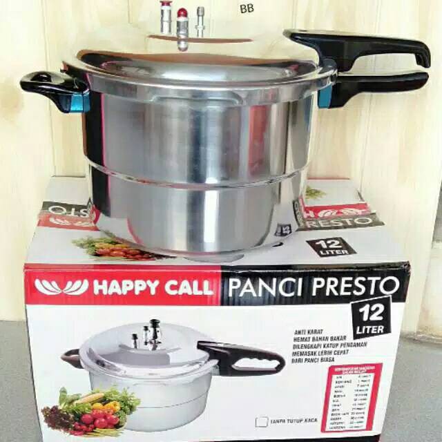 Jual Paling Laku Panci Presto + KUKUSAN PANCI PRESTO 5L 8L Dan 12L/ PANCI PRESTO PREMIUM ...