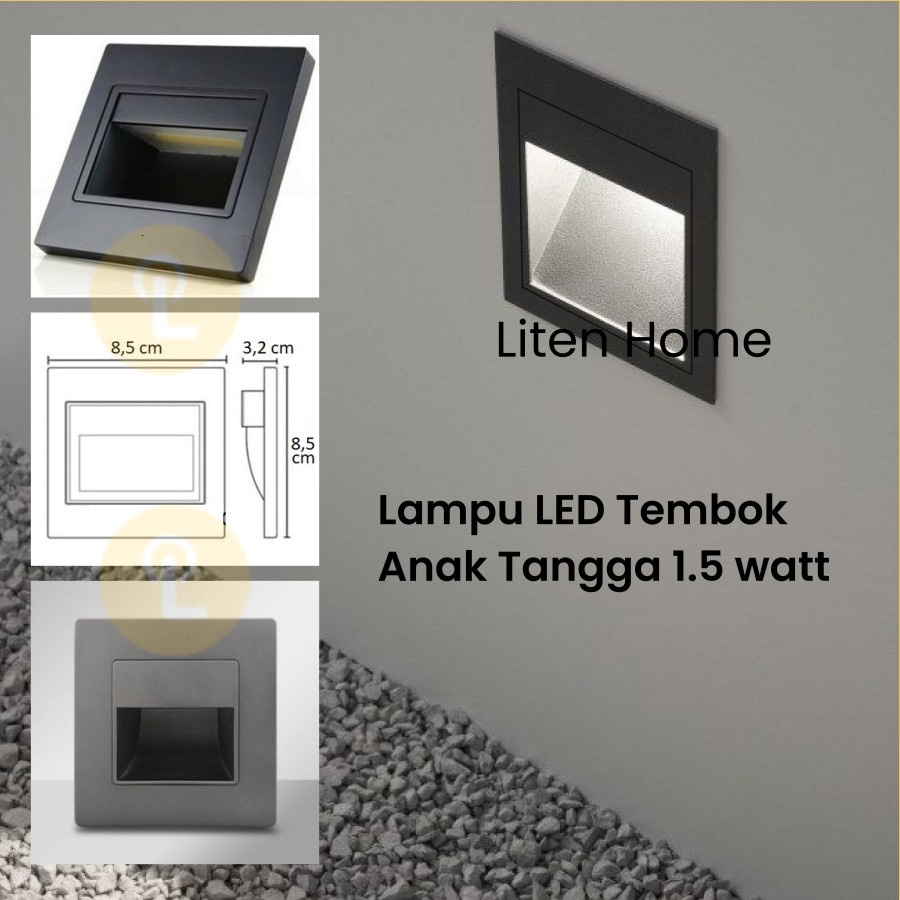 Jual Lampu Tangga LED Dinding Inwall 1,5W 1.5W 1.5 Watt 1,5 Watt / Step ...