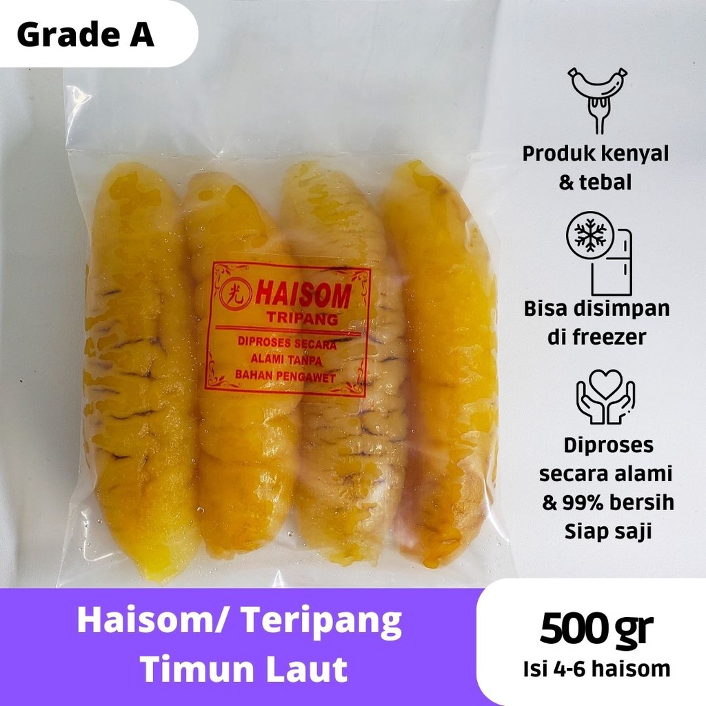 Jual Haisom teripang gosok bangka belitung 500gr hoisem tripang basah ...