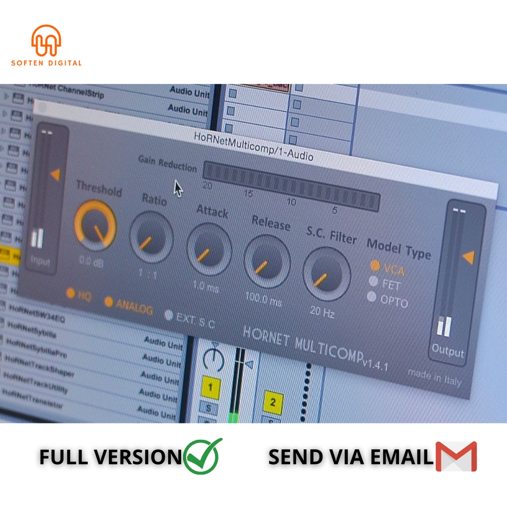 Jual HoRNet AutoGain-MultiComp VST Plugin peak detection, reverse gain ...