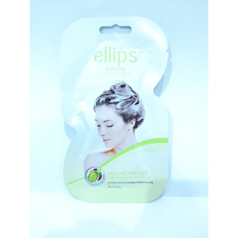 Jual ellips vitamin hair mask VOLUME MIRACLE 20gr | Shopee Indonesia
