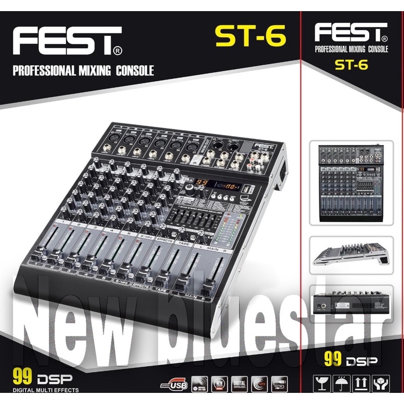 Jual Mixer Fest ST12 / ST8 / ST6 / ST4 Original 12 Channel FEST ST 12 ...
